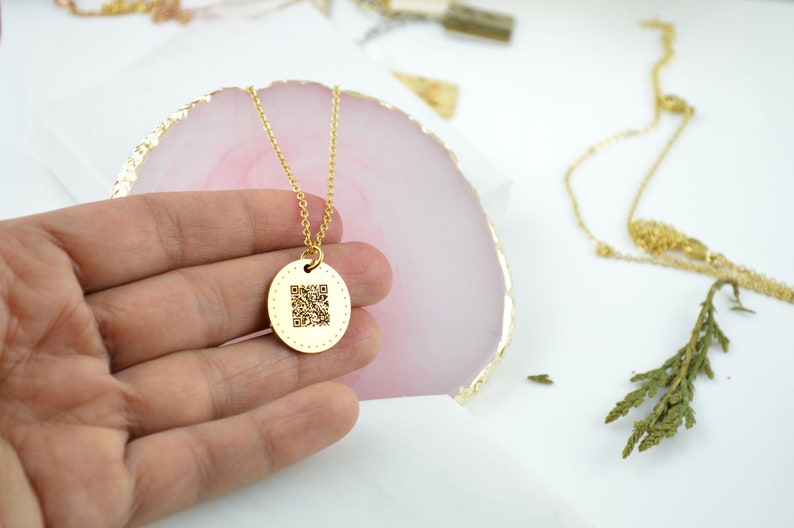 QR Code Engraved Necklace – HKS Jewellery